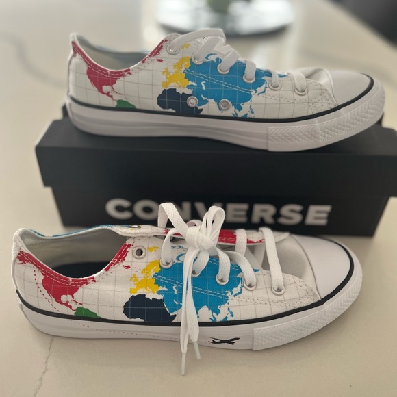 Converse | Shoes | Converse Chuck Taylor All Star Wold Map | Poshmark